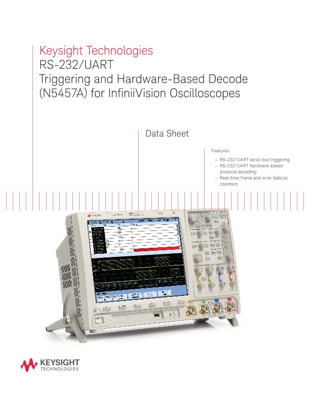 RS-232/UART Triggering and Hardware-Based Decode (N5457A) for InfiniiVision Oscilloscopes PDF ...